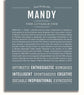 Mandy Personalized Name Meaning Art Prints – Name Stories