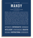 Mandy | Name Art Print – Name Stories