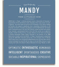 Mandy | Name Art Print – Name Stories