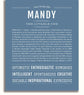 Mandy | Name Art Print – Name Stories