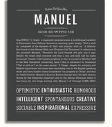 Manuel | Name Art Print – Name Stories
