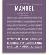 Manuel | Name Art Print – Name Stories