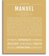 Manuel | Name Art Print – Name Stories