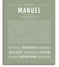 Manuel | Name Art Print – Name Stories