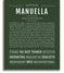 Manuella Personalized Name Meaning Art Prints – Name Stories