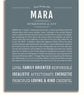 Mara | Name Art Print – Name Stories