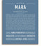 Mara | Name Art Print – Name Stories