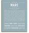Marc Personalized Name Meaning Art Prints – Name Stories