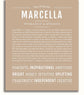 Marcella Personalized Name Meaning Art Prints – Name Stories