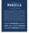 Marcella Personalized Name Meaning Art Prints – Name Stories