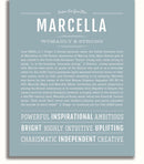 Marcella | Name Art Print – Name Stories