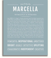 Marcella | Name Art Print – Name Stories