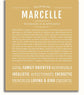 Marcelle Personalized Name Meaning Art Prints – Name Stories
