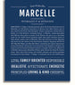 Marcelle Personalized Name Meaning Art Prints – Name Stories