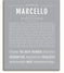 Marcello | Name Art Print – Name Stories