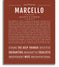 Marcello | Name Art Print – Name Stories