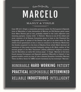 Marcelo | Name Art Print – Name Stories