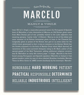 Marcelo | Name Art Print – Name Stories