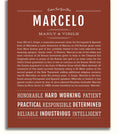 Marcelo | Name Art Print – Name Stories