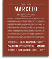 Marcelo | Name Art Print – Name Stories