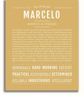 Marcelo | Name Art Print – Name Stories
