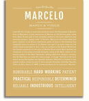 Marcelo | Name Art Print – Name Stories