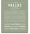 Marcelo Personalized Name Meaning Art Prints – Name Stories