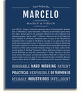 Marcelo | Name Art Print – Name Stories