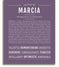 Marcia Personalized Name Meaning Art Prints – Name Stories