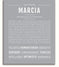 Marcia | Name Art Print – Name Stories
