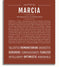 Marcia Personalized Name Meaning Art Prints – Name Stories