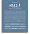 Marcia | Name Art Print – Name Stories
