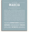 Marcia | Name Art Print – Name Stories