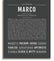 Marco Personalized Name Meaning Art Prints – Name Stories