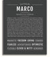 Marco | Name Art Print – Name Stories