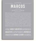Marcos | Name Art Print – Name Stories