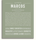 Marcos | Name Art Print – Name Stories