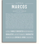 Marcos | Name Art Print – Name Stories