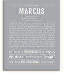 Marcus | Name Art Print – Name Stories