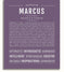 Marcus | Name Art Print – Name Stories