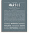 Marcus Personalized Name Meaning Art Prints – Name Stories