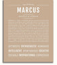 Marcus | Name Art Print – Name Stories