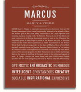 Marcus | Name Art Print – Name Stories