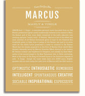 Marcus | Name Art Print – Name Stories