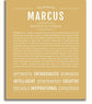 Marcus Personalized Name Meaning Art Prints – Name Stories