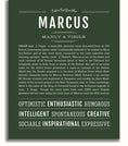 Marcus | Name Art Print – Name Stories