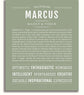 Marcus | Name Art Print – Name Stories