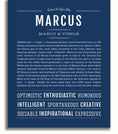 Marcus | Name Art Print – Name Stories