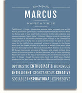 Marcus | Name Art Print – Name Stories