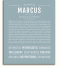 Marcus | Name Art Print – Name Stories